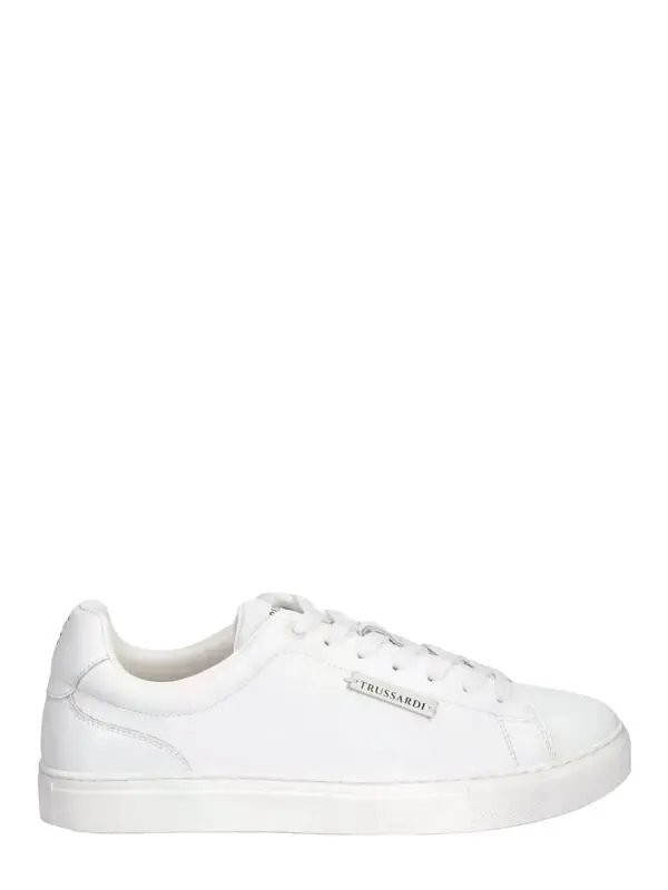 TRUSSARDI Logo Patch Sneakers - White