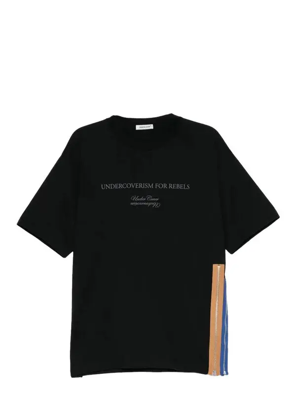 Undercover Side-zip Graphic T-shirt - Black