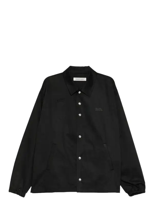 Undercover Logo Patched Press-stud Coach Jacket - Black