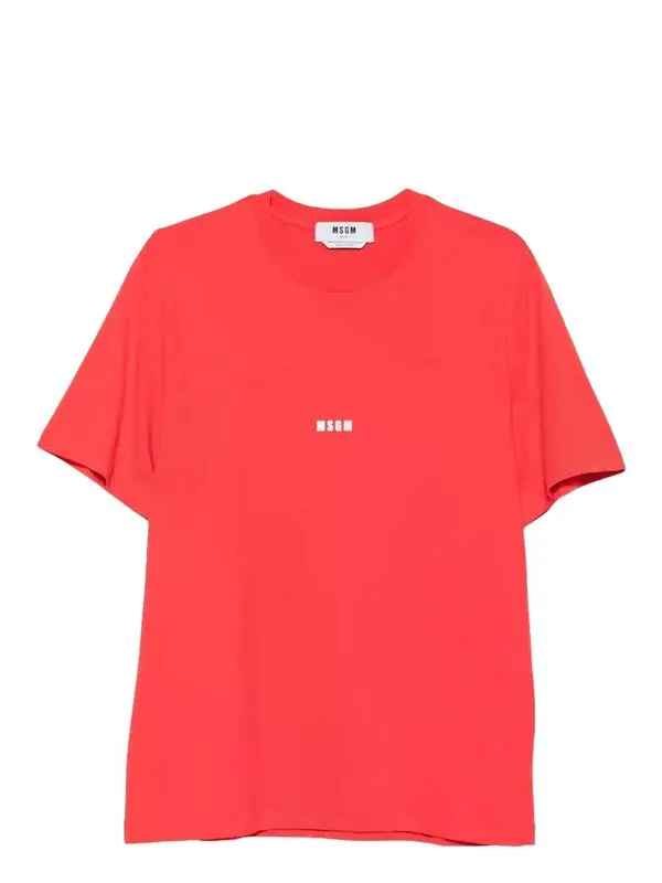 MSGM Logo-print T-shirt - Red