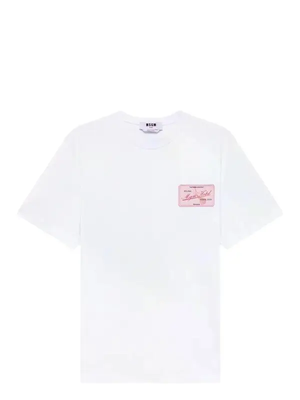 MSGM Logo-patch T-shirt - White