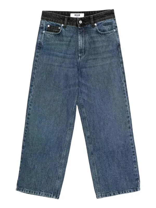 MSGM Belt-loop Pocket Jeans - Blue