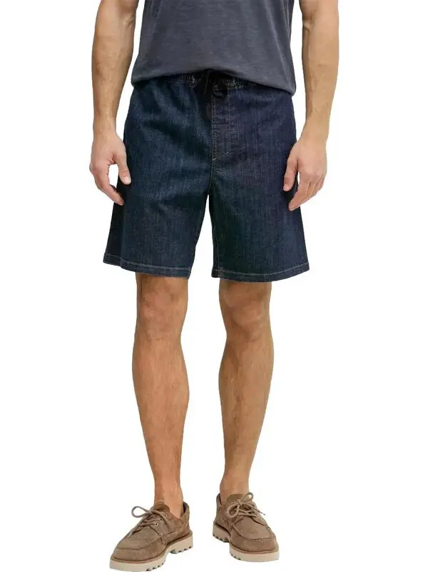 TRUSSARDI Drawstring Denim Shorts - Blue