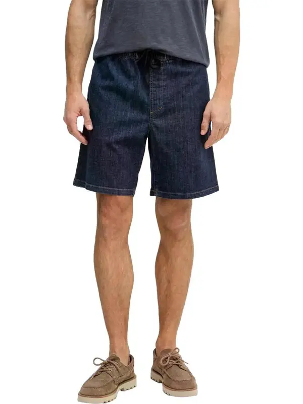 TRUSSARDI Drawstring Denim Shorts - Blue