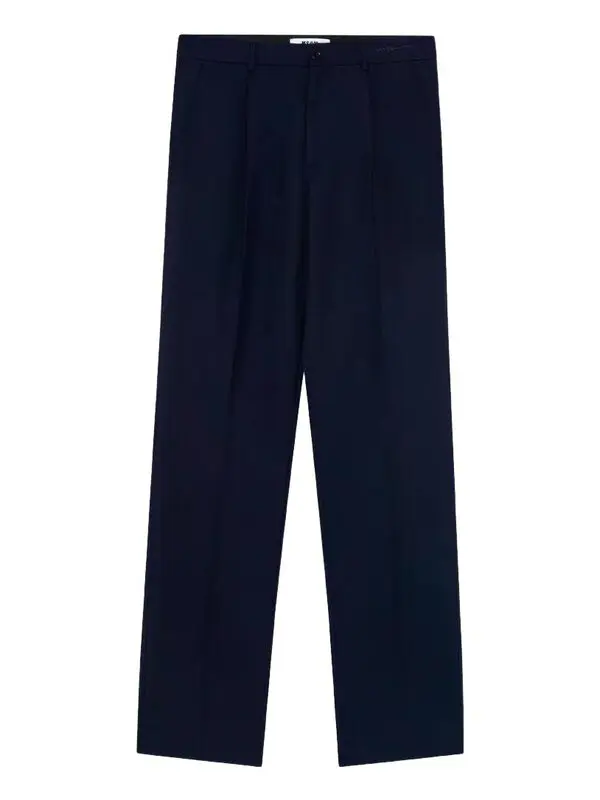 MSGM Pleated Tailored Trousers - Blue