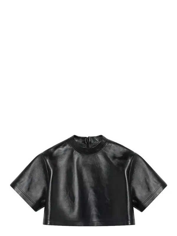 Balenciaga Cropped T-shirt - Black