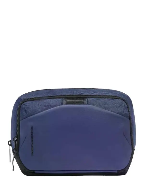 PIQUADRO Logo-embossed Toiletry Bag - Blue