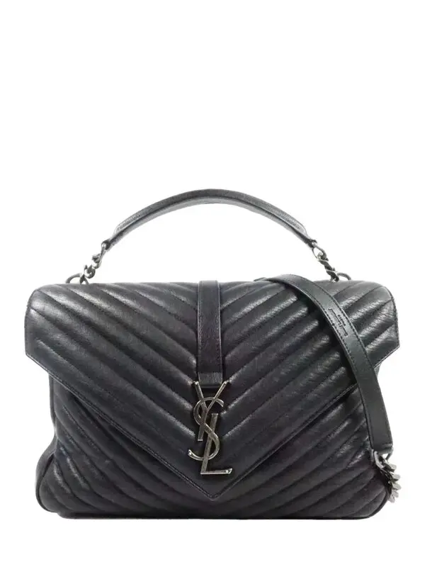 Saint Laurent Large College Tote Bag - Black