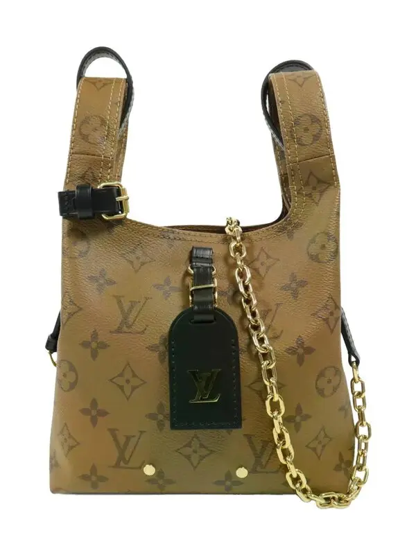 LOUIS VUITTON Monogram Reverse Atlantis Shoulder Bag - Brown