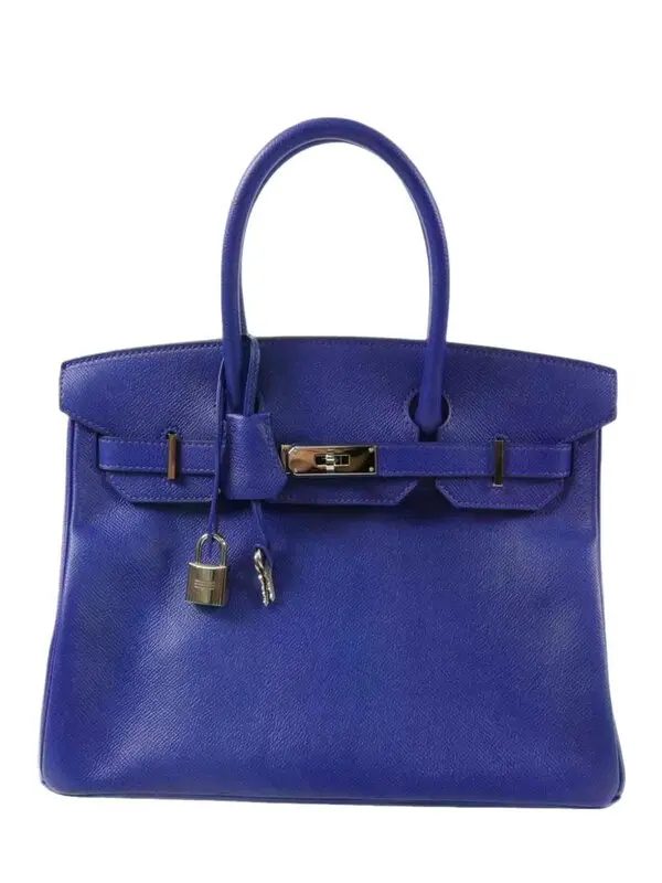 Hermès 2018 30 Birkin Tote Bag - Blue