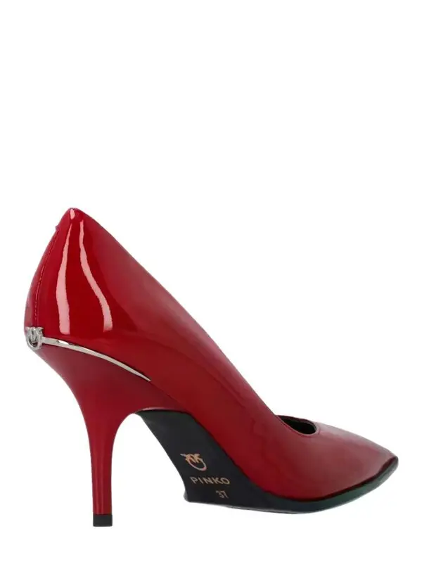 Pinko Patent Leather Stiletto Pumps - Red