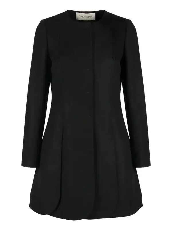 Valentino Garavani Patch-pocket Coat - Black