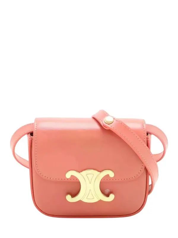 Celine Mini Calfskin Claude Crossbody Bag - Pink