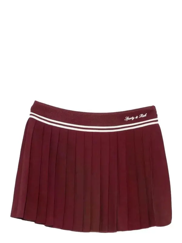 SPORTY & RICH Abigail Mini Skirt - Red
