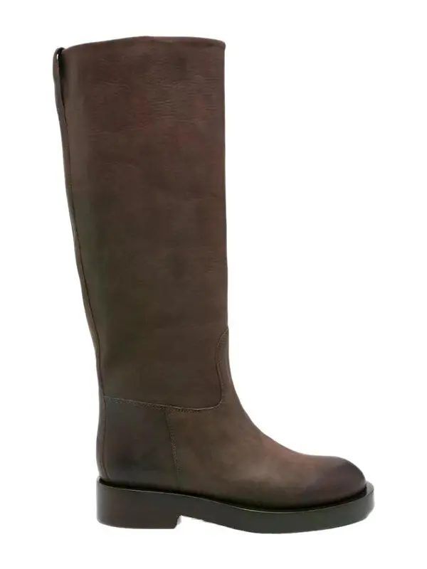 Paris Texas Knee-high Slip-on Boots - Brown