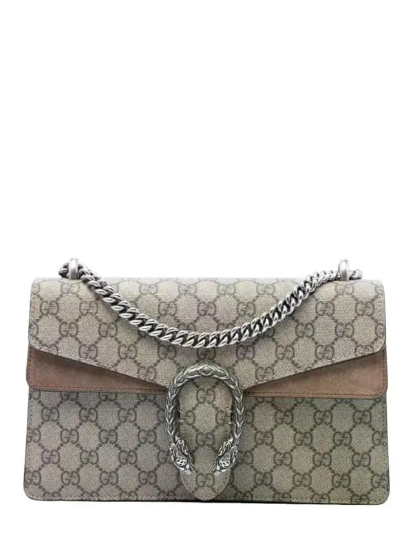 Gucci Medium Gg Supreme Dionysus Shoulder Bag - Neutrals