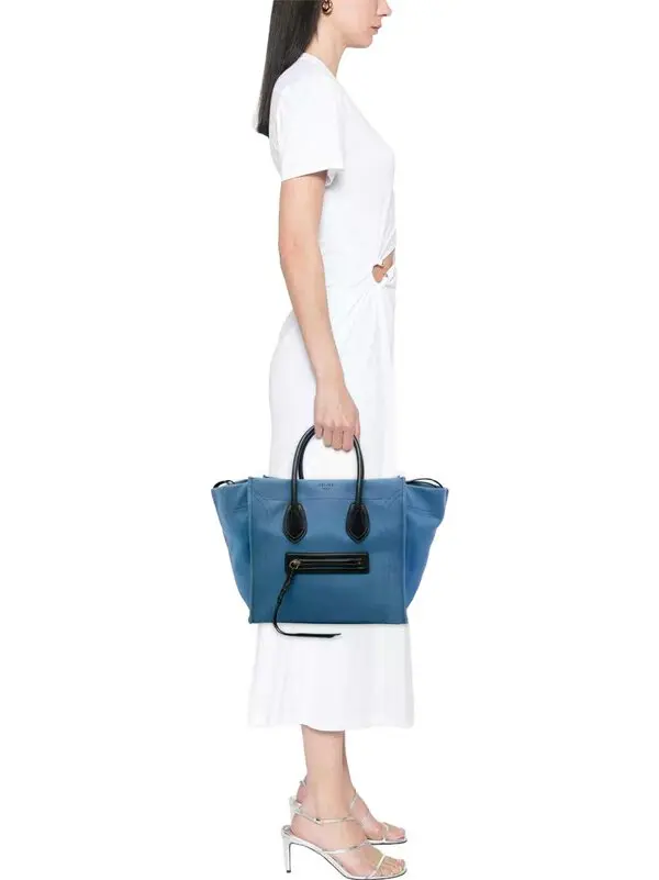 Celine Medium Denim Phantom Luggage Tote Bag - Blue