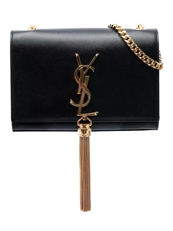 Saint Laurent Monogram Kate Tassel Crossbody Bag - Black