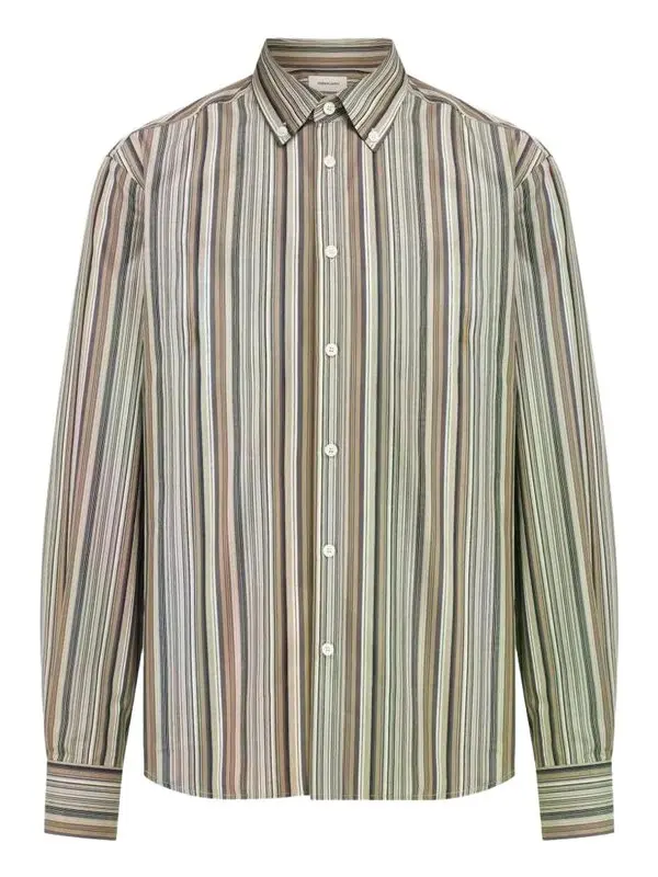 FERRAGAMO Monogram Shirt - Neutrals