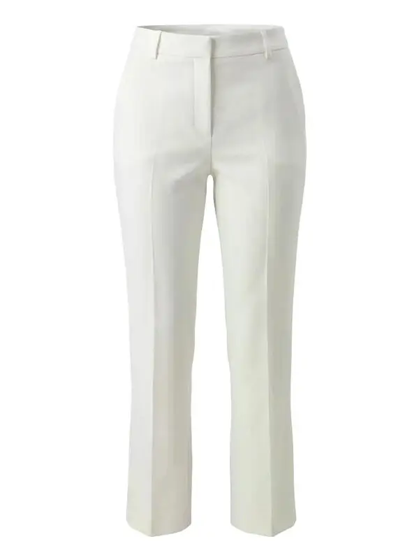 Valentino Garavani Pressed-crease Tailored Trousers - White