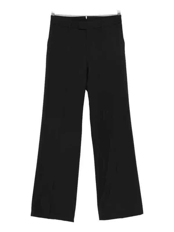 BERWICH Patrizia Pressed Crease Straight-leg Trousers - Black