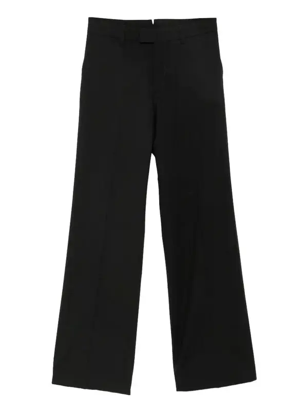 BERWICH Patrizia Pressed Crease Straight-leg Trousers - Black