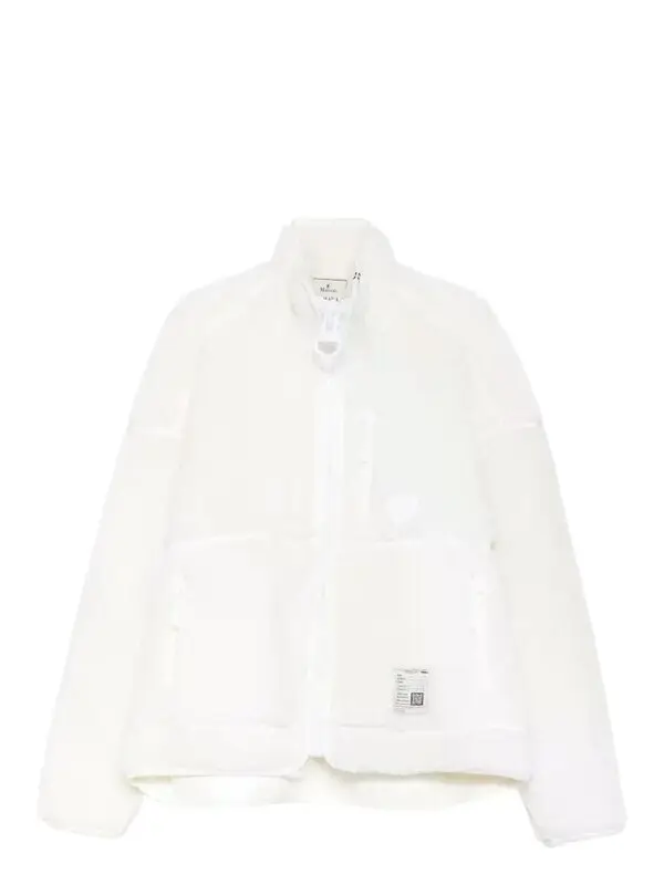 Mihara Yasuhiro Fleece Zip-up Jacket - White
