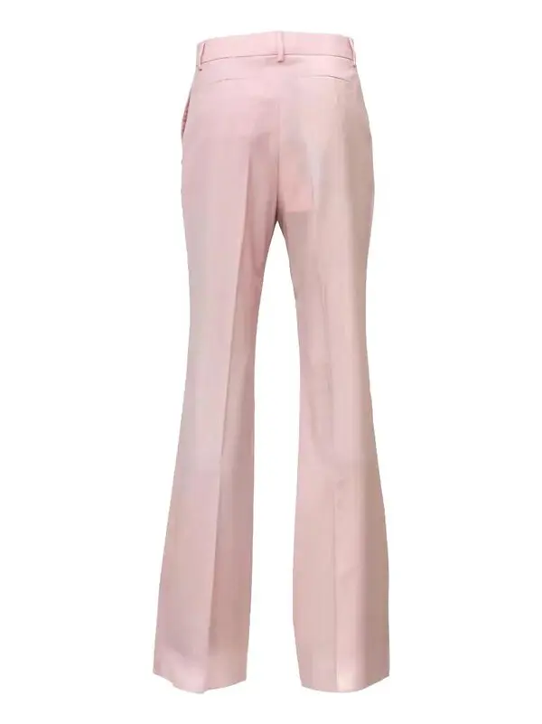 Sportmax Flared Virgin Wool Trousers - Pink