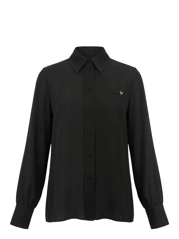 Valentino Garavani Vlogo Signature Pocket Shirt - Black