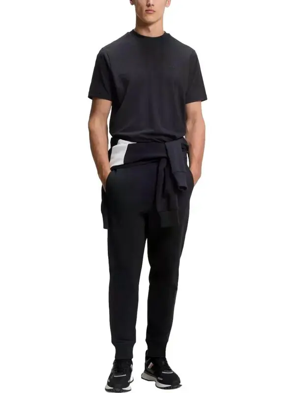 BOSS Jacquard-tape T-shirt - Black