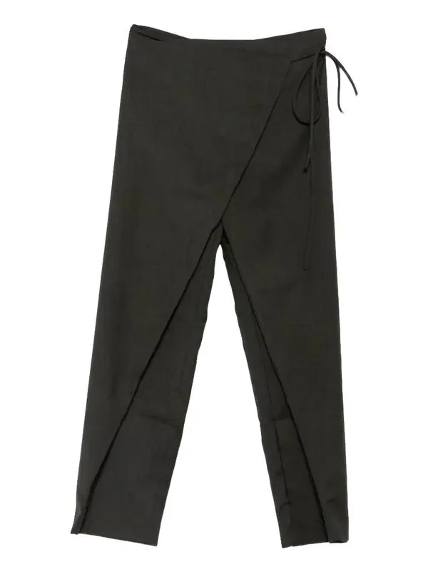 ST. AGNI Wrap Rouleau Trousers - Grey