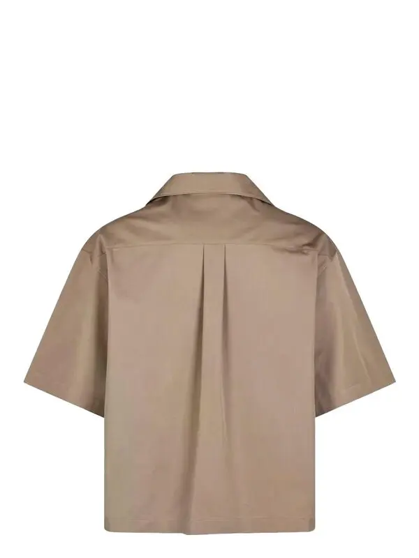 Balenciaga Short-sleeve Flap-pocket Shirt - Neutrals