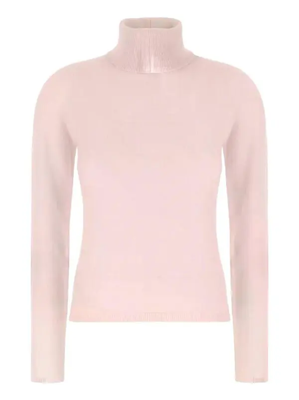 VANISE Cashmere Roll Neck Sweater - Pink