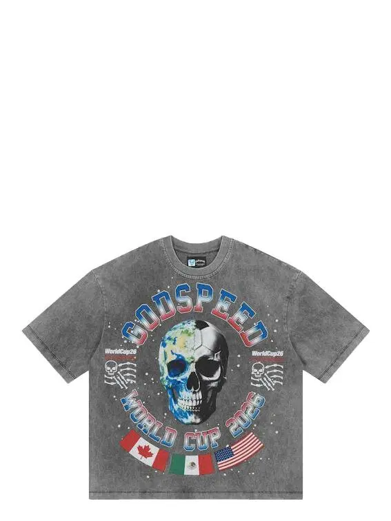 GODSPEED Planet Futbol T-shirt - Grey