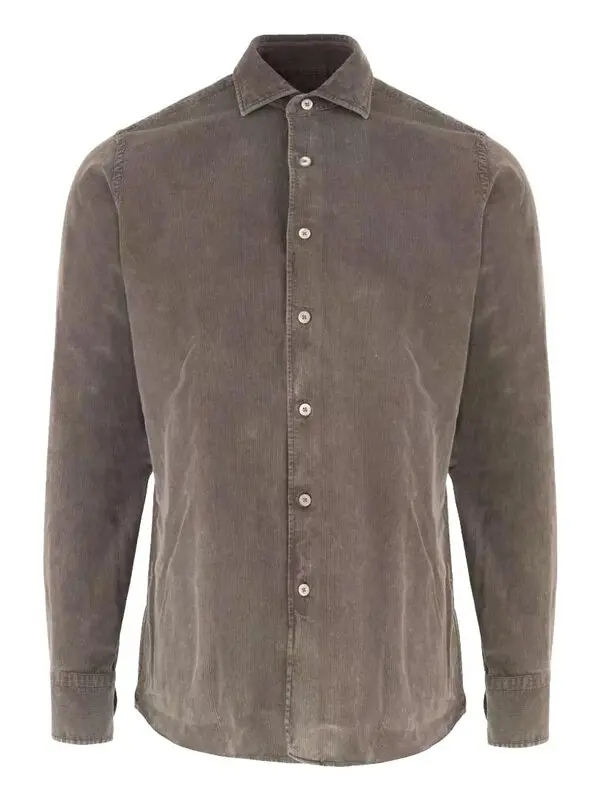ALESSANDRO GHERARDI Corduroy Shirt - Brown