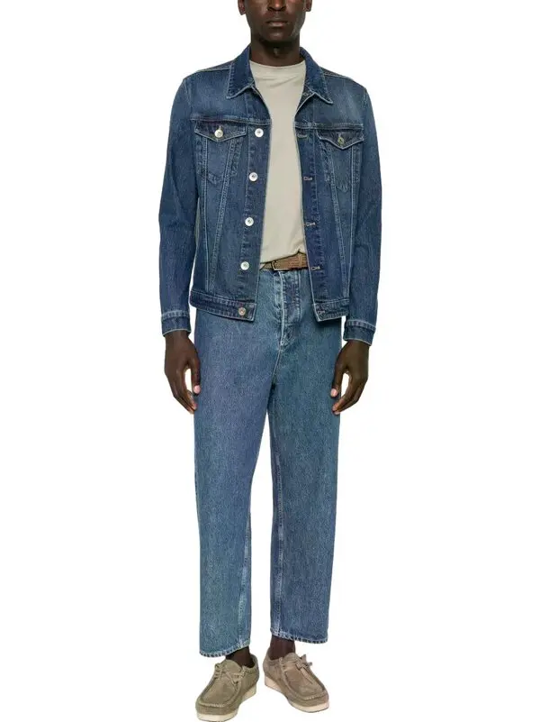 Eleventy Button-fastening Denim Jacket - Blue