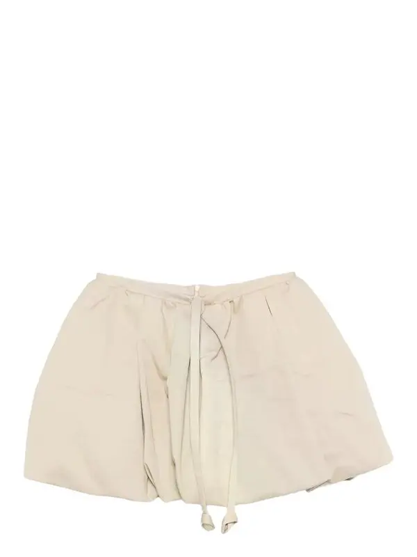 PATOU Bubble Hem Skirt With Bow Detail - Green