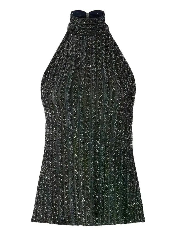 Missoni Embellished Halterneck Top - Blue