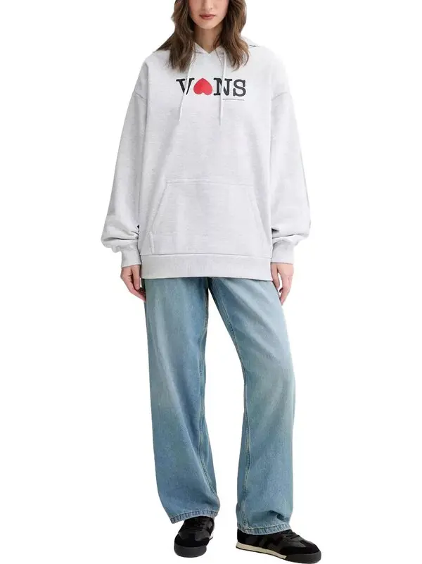 VANS Graphic Print Pullover Hoodie - Grey