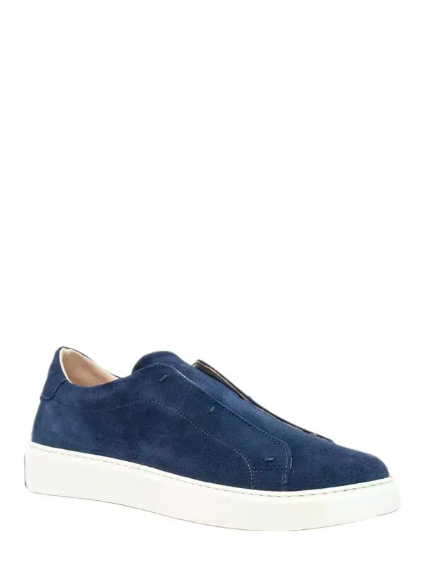 Eleventy Suede Slip-on Sneakers - Blue