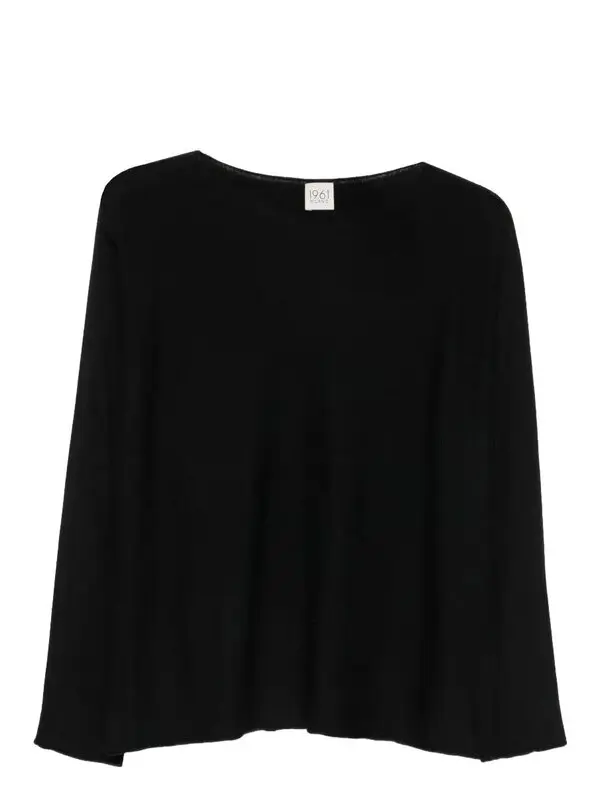 19.61 MILANO Fine Knit Sweater - Black