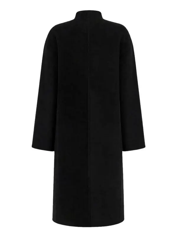 Alberta Ferretti Belted Button-detail Coat - Black