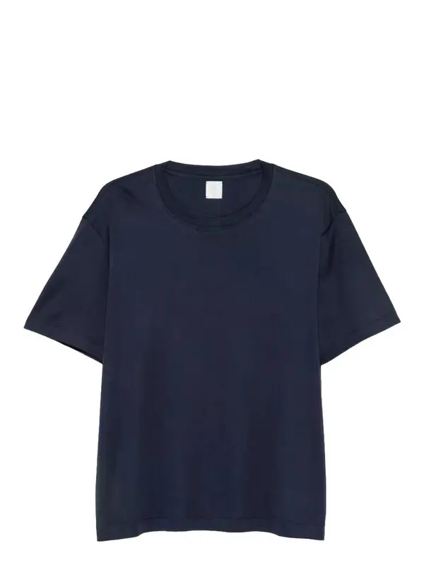 Eleventy Crew-neck Short-sleeve T-shirt - Blue