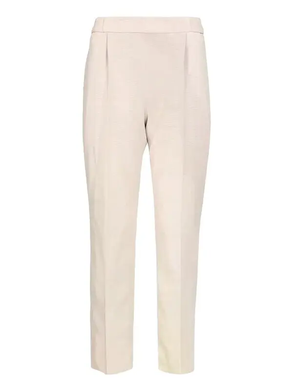 CFCL Tapered Leg Pintuck Knit Trousers - Neutrals