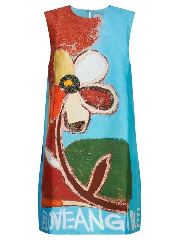 ALEMAIS X Karlee Mackie Lenny Embellished Mini Dress - Blue