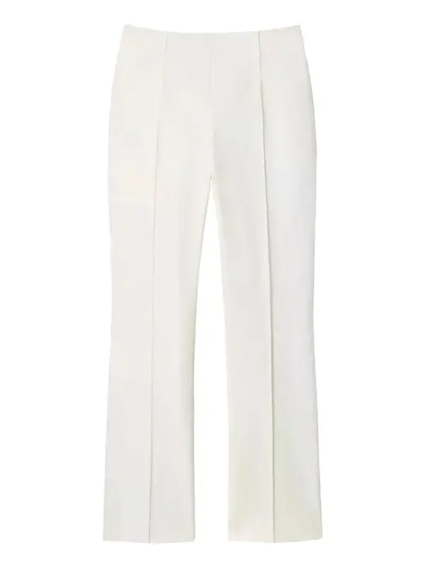 Lafayette 148 New York Cropped Pressed-crease Trousers - Neutrals