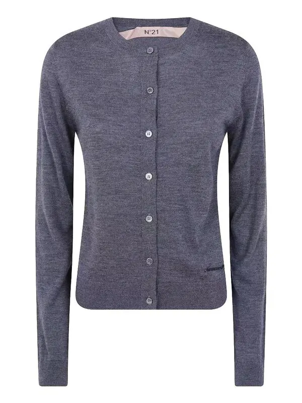 N°21 Knitted Cardigan - Grey