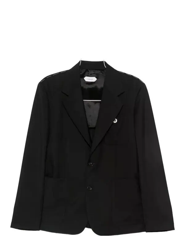 Versace Medusa-detail Blazer - Blue