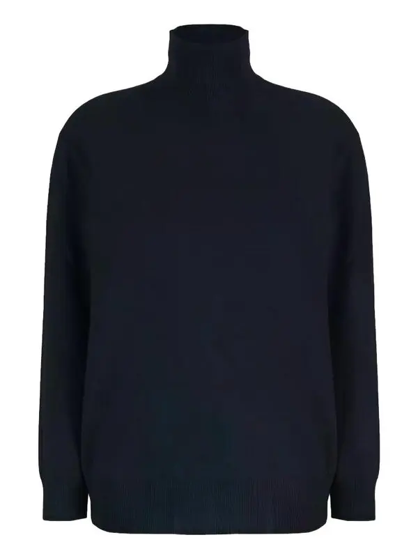 Malo Roll-neck Cashmere Sweater - Black