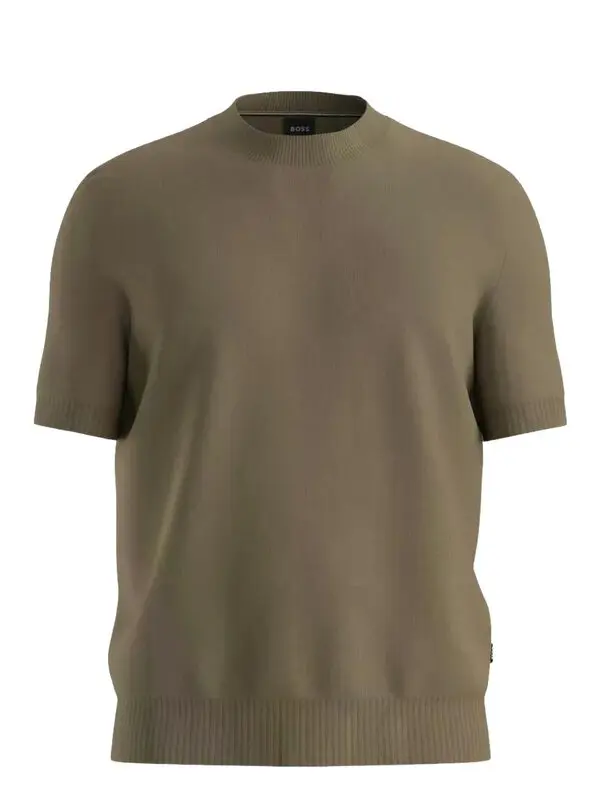 BOSS Ribbed Short-sleeve T-shirt - Green